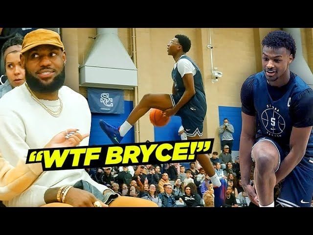 Watch: LeBron James’ sons Bronny James and Bryce James show out at Sierra Canyon’s Midnight ...