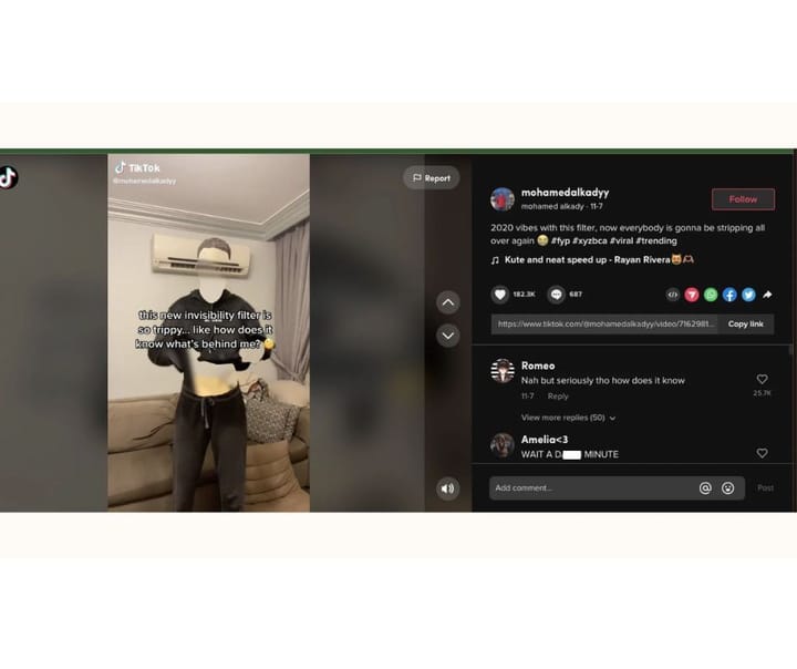 How to remove invisible filter on TikTok android?