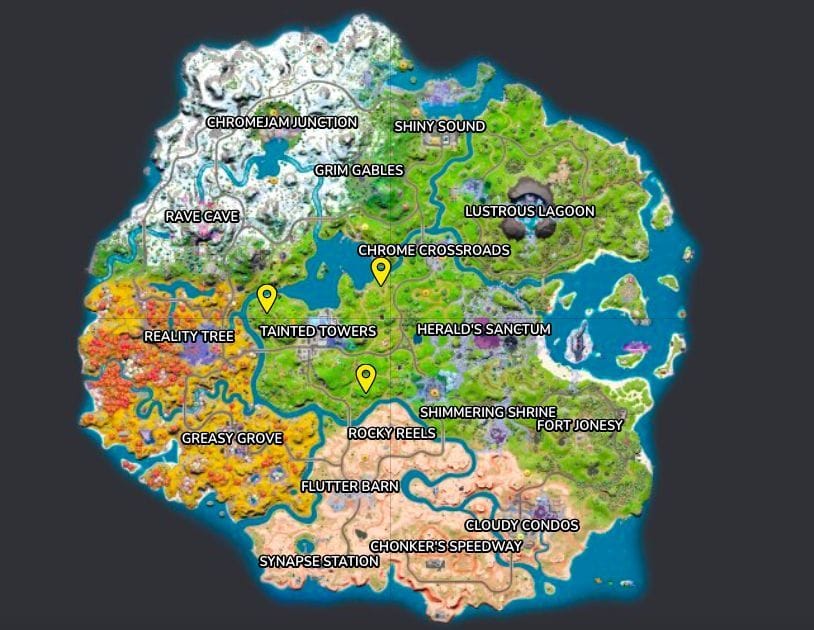 All chicken pen locations in Fortnite Chapter 3 Season 4