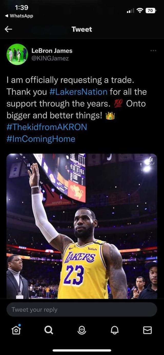 Twitter verification feature sees fake LeBron James account get blue ...