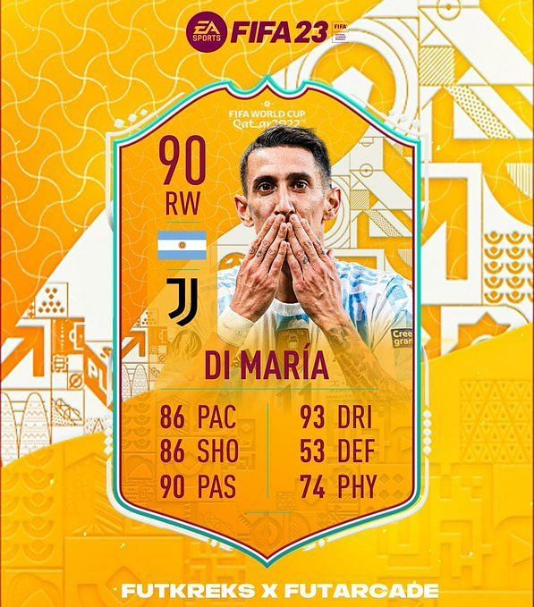 Fifa 23 Leaks Hint At Angel Di Maria Fifa 23 Fut World Cup Stories Card