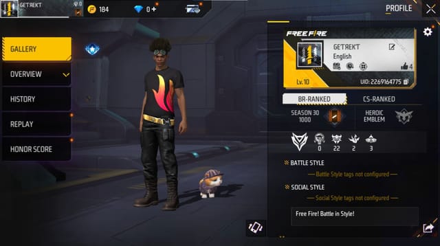 50 best names for new Free Fire players