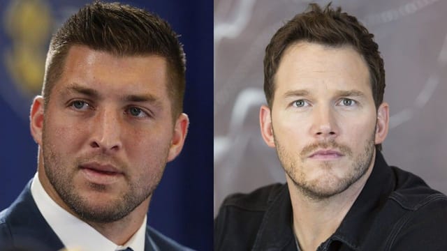 Tim Tebow extended his support to Hollywood superstar Chris Pratt for ...