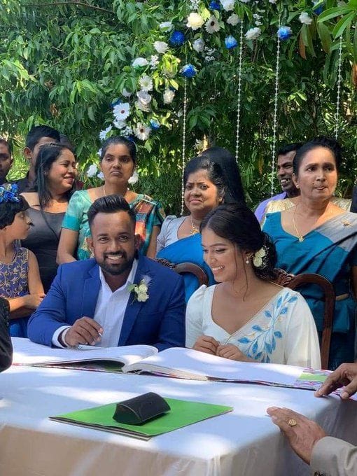 3 Sri Lankan cricketers get married in the break between 2nd and 3rd ...