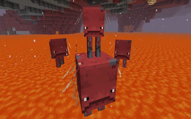 How to find and use striders in Minecraft