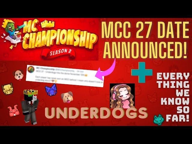 Minecraft Championship (MCC) 27 Underdogs: Date, time, and where to watch