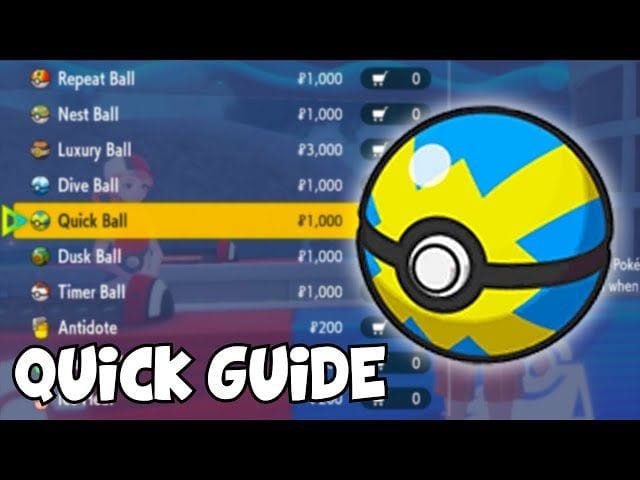 How to easily obtain Quick Balls in Pokemon Scarlet and Violet