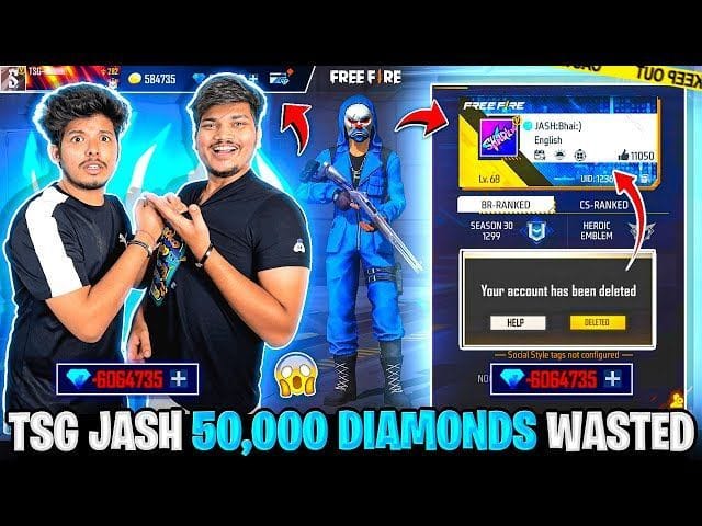 What is TSG Jash's Free Fire MAX ID? Lifetime stats, rank, K/D ratio ...