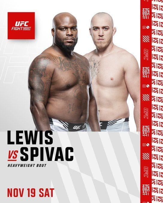 UFC Fight Night: Lewis vs. Spivac fight week schedule, full card ...