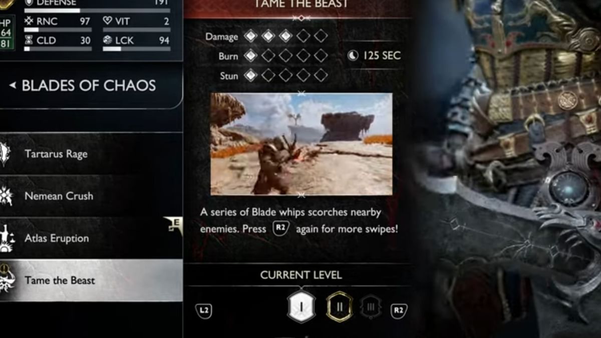 God of War Ragnarok: Where to find Tame The Beast Blades of Chaos Heavy ...