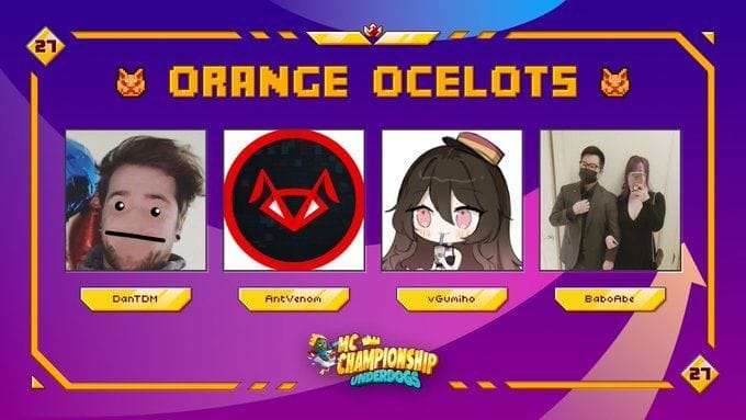 Minecraft Championship (MCC) 27 Underdogs: Complete list of competing teams