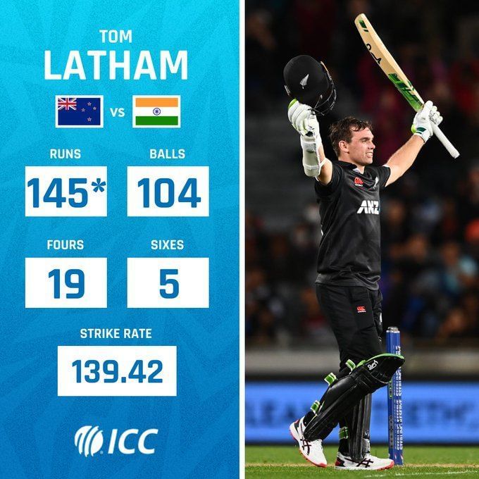 3 records that Tom Latham broke during his 145*-run knock against India ...
