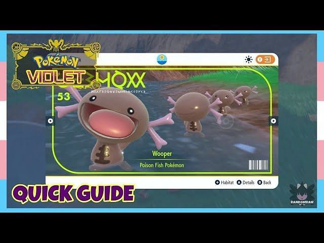 Where can players catch Paldean Wooper in Pokemon Scarlet and Violet Where can players catch Paldean Wooper in Pokemon Scarlet and Violet