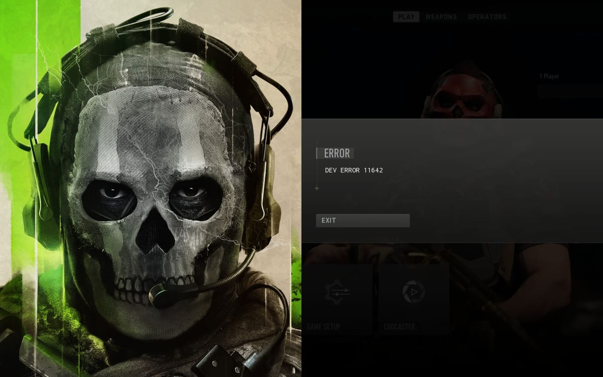 How to possibly fix Dev Error 11642 in Modern Warfare 2