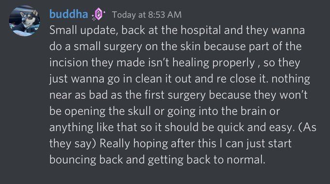 "Back at the hospital": Twitch streamer Buddha has to undergo another ...