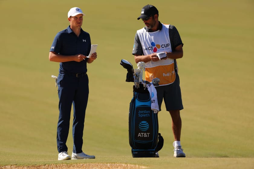 What is the relationship between Jordan Spieth and his caddy?