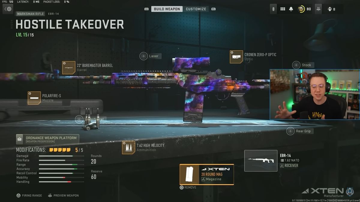 Best loadout for EBR 14 in Warzone 2