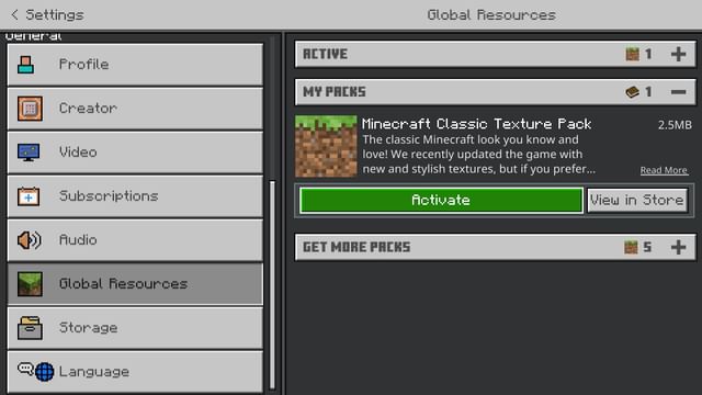 How to get Classic texture pack for Minecraft
