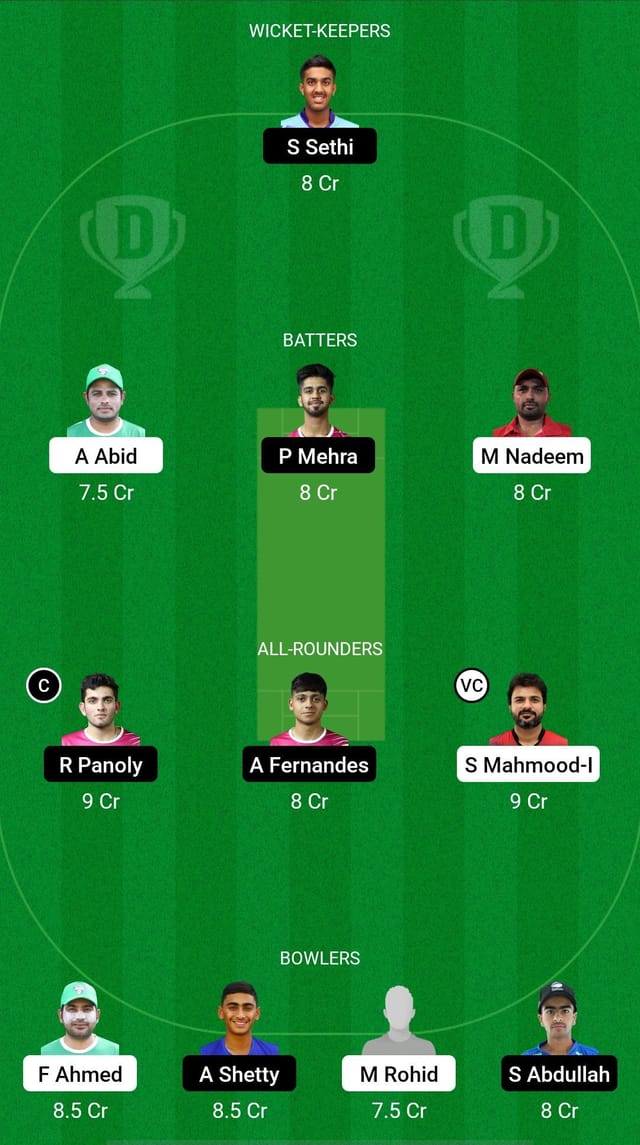 TVS vs DCS Dream11 Prediction: Fantasy Cricket Tips, Today's Playing ...