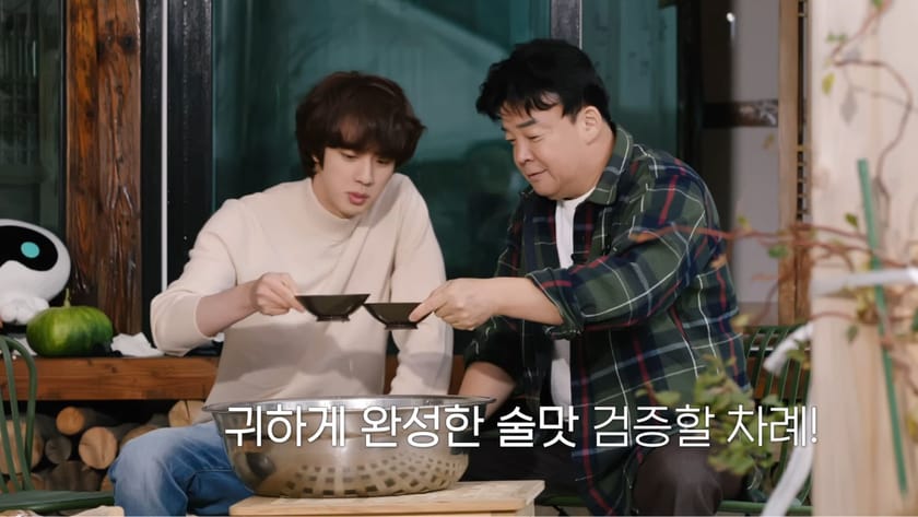 Watch: BTS’ Jin and chef Baek Jong-won compete for the best self-brewed ...