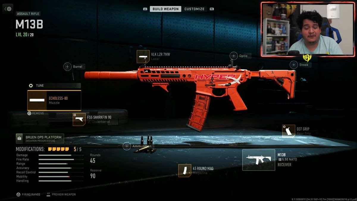 Best loadout for M13B in Modern Warfare 2