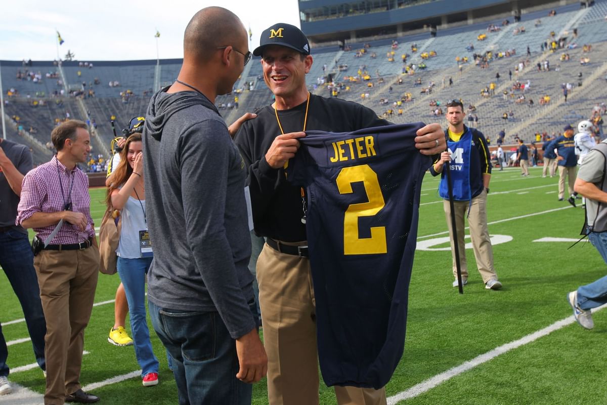 Derek Jeter on Michigan Wolverines: "Go Blue!!!"