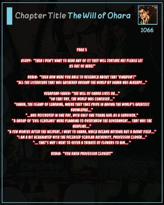 One Piece chapter 1066 (Full Summary): Robin's backstory further ...