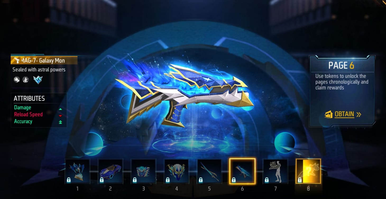 Free Fire MAX Galaxy Hyperbook Top-Up event: How to get all eight ...