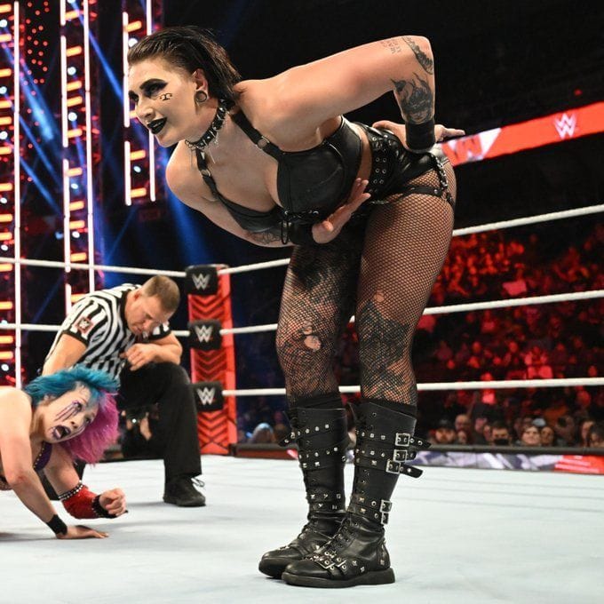 Rhea Ripley has three word reaction to WWE star using her as a shield