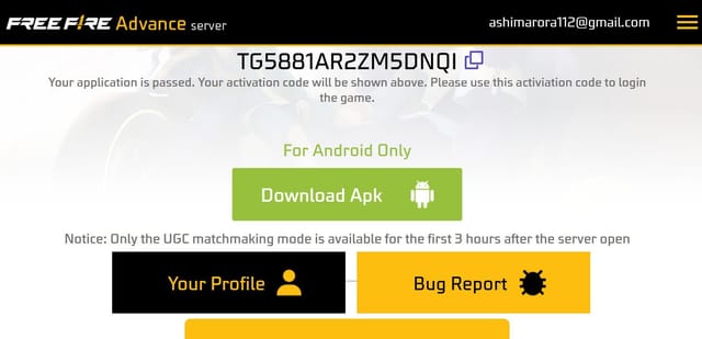 What is Free Fire Advance Server Activation Code and how to get it?