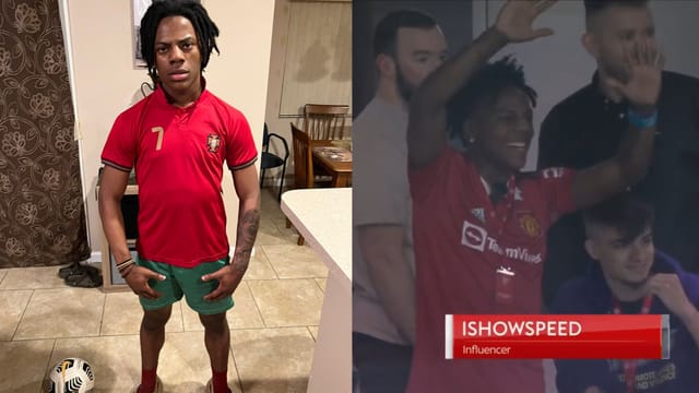 Did IShowSpeed meet any footballers? Streamer pictured on the sidelines ...
