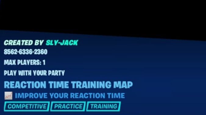Aim Training Fortnite Map Codes 2022