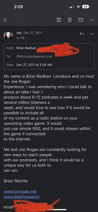 Joe Rogan Experience producer apparently tried to collaborate with GTA ...