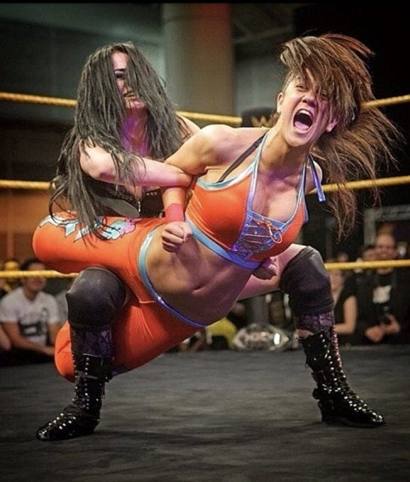 Major WWE star reacts to Saraya's in-ring return at AEW Full Gear with a throwback photo