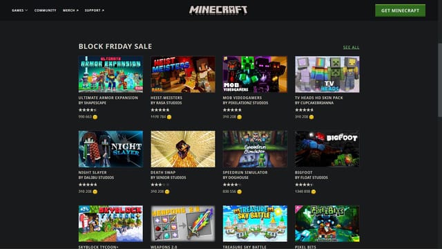 Minecraft Marketplace Block Friday Sale: Everything you need to know