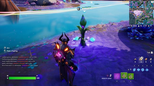 Fortnite: How to pick fruit from Reality Saplings