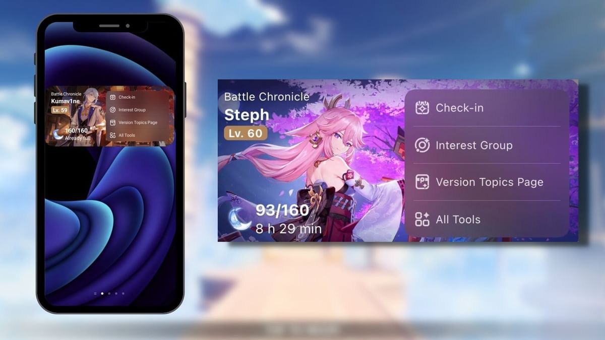 How to get HoYoLAB widget to monitor resin in Genshin Impact