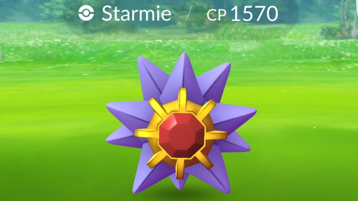 Can Starmie be shiny in Pokemon GO?