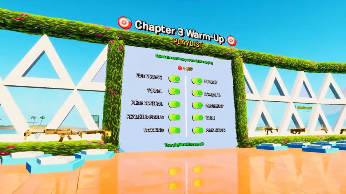 Aim Training Fortnite Map Codes 2022