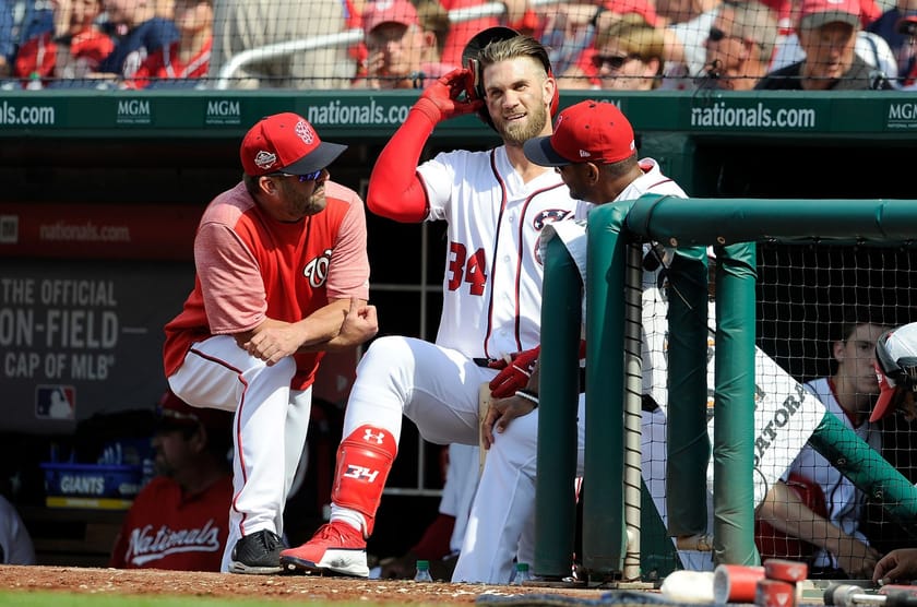 Phillies hitting coach Kevin Long comments on Bryce Harper adapting to ...