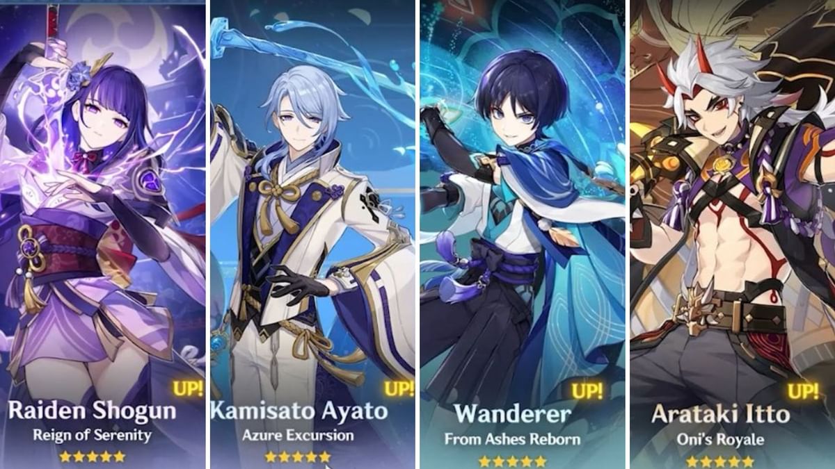 Genshin Impact 3.3 official banner schedule: Scaramouche AKA Wanderer, Raiden Shogun, Ayato, and ...