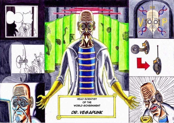 One Piece fan shares Twitter thread on lost Vegapunk fan designs