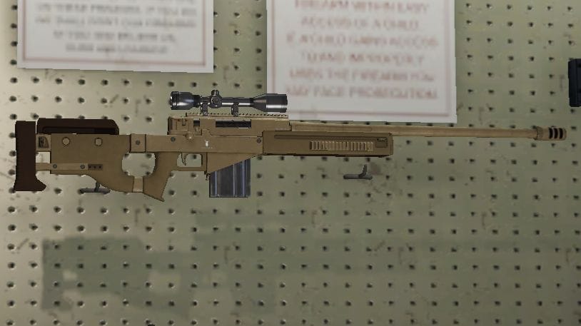 Sniper Rifle In GTA 5