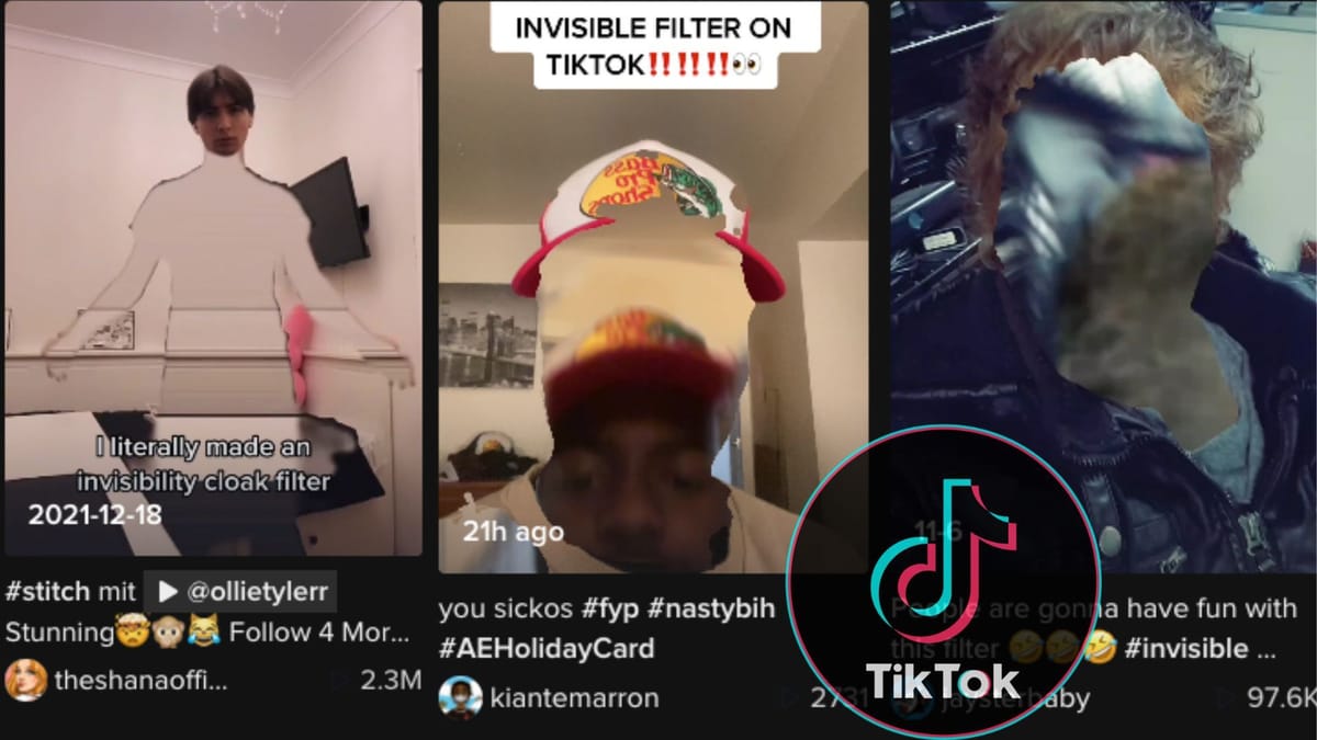 How to remove invisible filter on TikTok android?