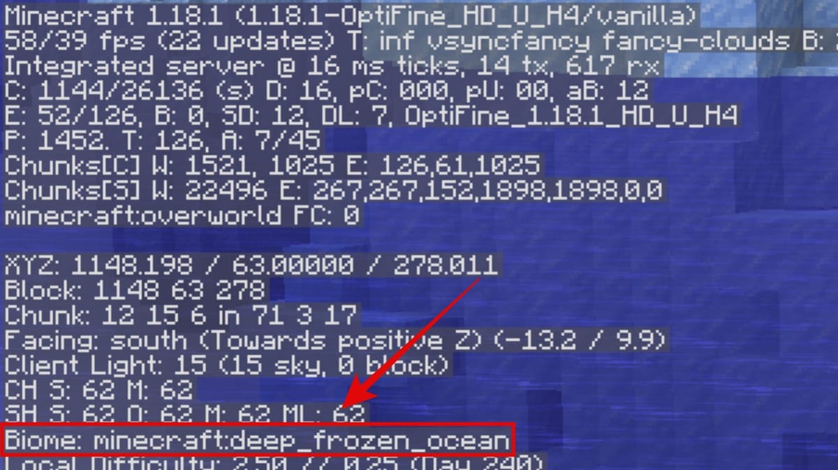 Minecraft F3 debug screen guide for beginners