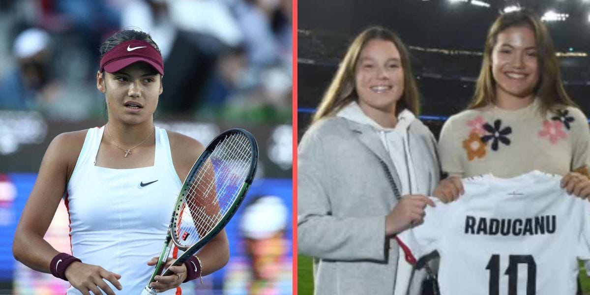 Emma Raducanu attends England's rugby game against New Zealand ...