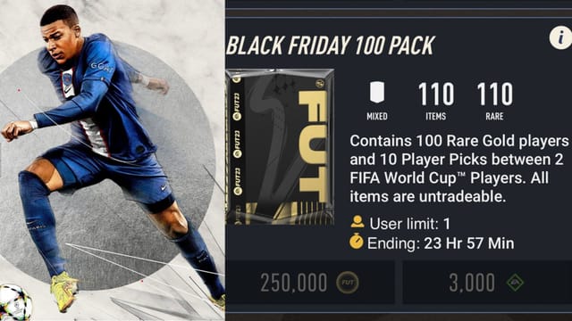 Why the FIFA 23 Black Friday 100 Pack isn't worth it