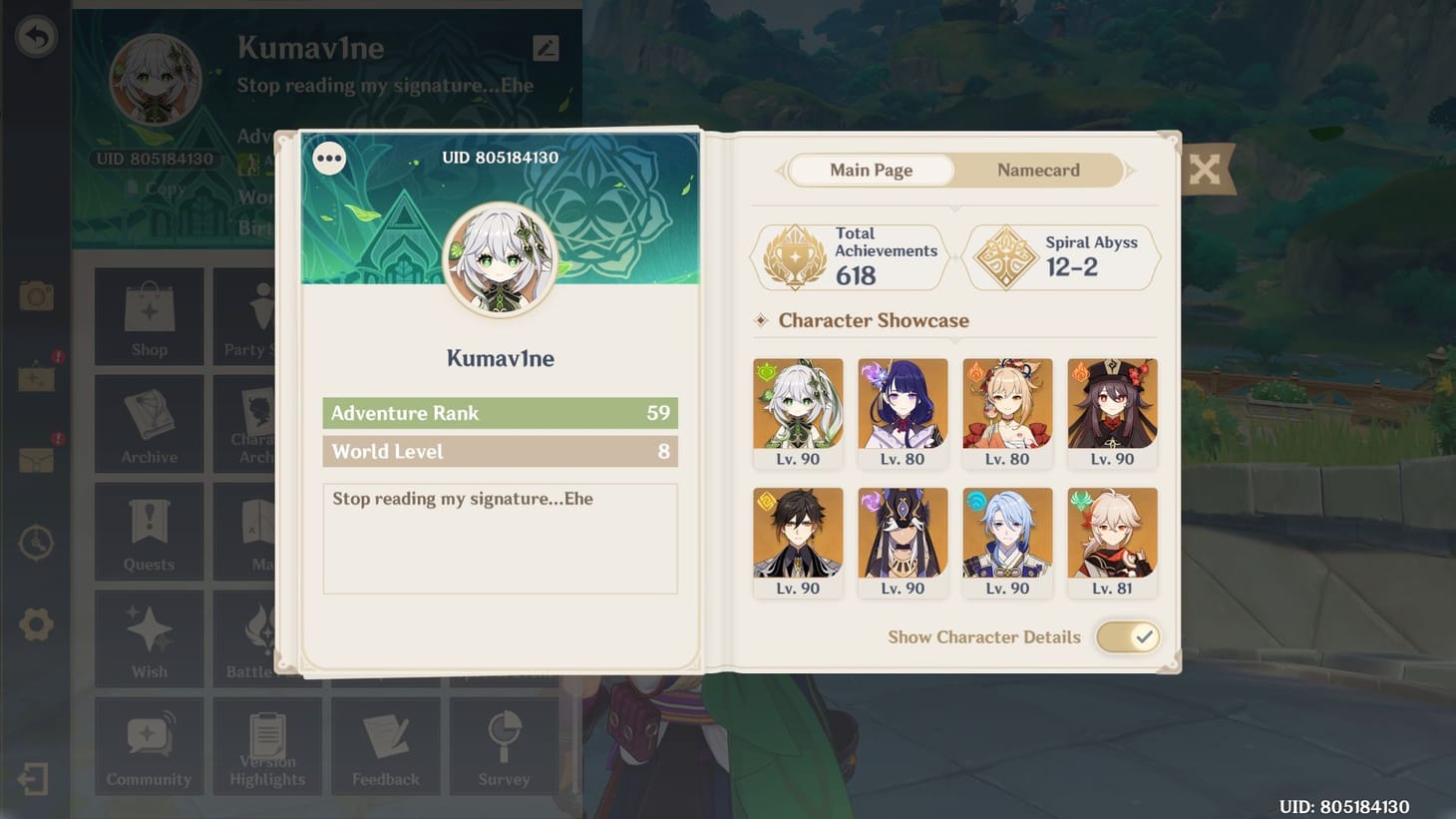 How to generate Genshin Impact character cards with stats for build ...