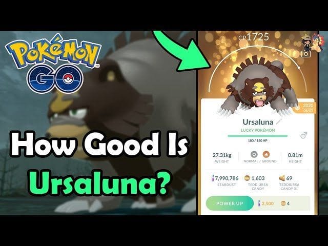 Pokemon GO data miner leaks Ursaluna's stats and moves ahead of release