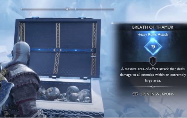 God of War Ragnarok: Where to get Breath of Thamur runic attack for ...